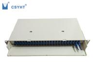China 19inch 1U fixed type fiber optic patch panel 24 core used in fiber optic cabinet for sale