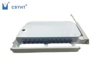 China Rotary type fiber optic patch panel 19inch 1U rack mounted 24 , 48 , 96 , 120 cores for sale
