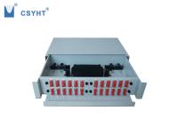 China 48 port 2U fiber optic patch panel RS48 rack mounted ODF used in 19inch cabinet for sale