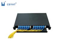 China 24FO ODF rack mounted fiber optic patch panel 19inch 1U height for sale