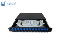 China 1U 19'' Rack Mount 24 Ports FTTH Fiber Patch Panel Drawer PANEL for sale