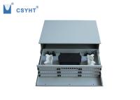 China 72 port fiber optic patch panel 19inch rack mounted type with front cover for sale