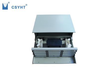 China 96 Port Rack Mount Fiber Panel Slide Out Drawer For Easy Cable Management for sale
