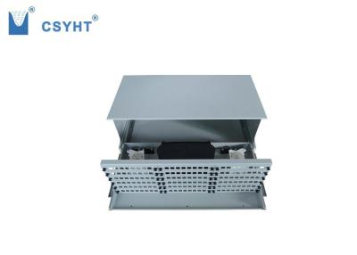 China 144 core slidable type fiber optic patch panel with rack mounted for cabinet for sale