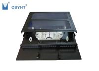 China Drawer Type Fiber Optic LC Patch Panel 24 Port FTB With Transparent Cover for sale