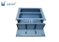 China Aluminum Fibre Channel Patch Panel Space Saving With Transparent Front Cover for sale