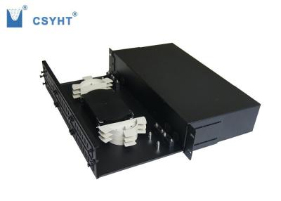 China 2U 48 Port Fiber Patch Panel Loaded In 19 Inch ODF Light Weight Reasonable Structure for sale