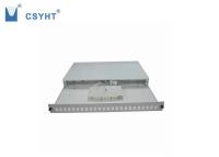 China 19inch 24cores Rack Mount Patch Panel FTTX Steel 1u ODF for sale