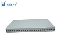 China Rack mounted slidable fiber optic terminal box 24fo odf 19inch 1U for sale
