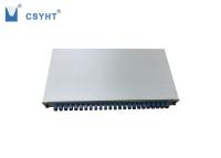 China Grey White Pre Terminated Fiber Patch Panel 1U Drawer Type Without Sliding Rail for sale