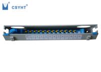 China Modulized Design Fiber Optic Patch Box 12 Port With 1pcs Splice Cassette for sale