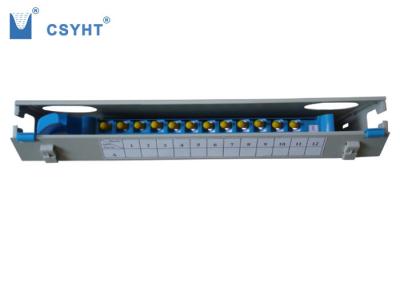 China Modulized Design Fiber Optic Patch Box 12 Port With 1pcs Splice Cassette for sale