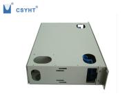 China Modular Design 24 Port SC Fiber Patch Panel Cold Roll Steel With 2pcs Splice Trays for sale