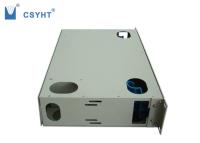 China 36FO 19 Inch Fiber Optic Patch Panel Rack Mount With 3pcs Splice Tray Inside for sale