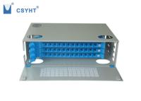 China Modular Fiber Optic Patch Panel , 48FO Fiber Enclosure Rack Mount Standard Size for sale