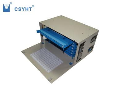 China 96 Port Fiber Optic Patch Panel , Fiber Cable Patch Panel Easy Identification for sale
