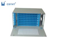 China 96 Port Fiber Optic Patch Panel , Fiber Cable Patch Panel Easy Identification for sale