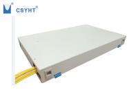 China 12 port 19inch rack mounted fiber optic patch panel with 1 splice tray for sale