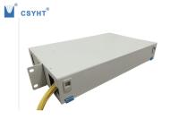 China 24 port 19inch rack mounted fiber optic patch panel with 2 splice tray for sale