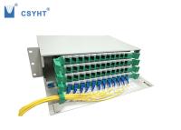 China 48 core fiber optic patch panel 19inch rack mounted load SC, LC, FC fiber optic adapter for sale