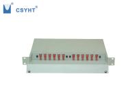 China 1U Height Fiber Optic Termination Panel 24 Fibers Standard Size Reasonable Structure for sale