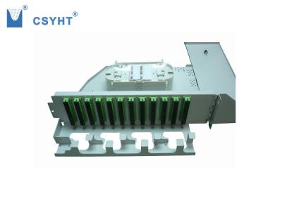 China 120FO 3U ODF Fiber Optic Patch Panel Rack Mount Rotary Type 440x396.2x131.9mm for sale