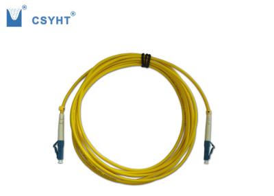 China Small Light LC Single Mode Fibre Optic Patch Leads Push - Pull RJ-45 Lockable Structure for sale
