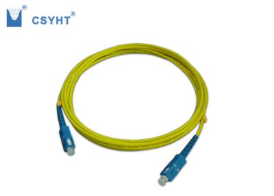 China SC UPC Fiber Optic Cable Patch Cord Single Mode High Dense Connection for sale
