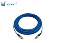 China Blue Armored Fiber Optic Patch Cable Single Mode Jumper Simplex G652D G657A for sale