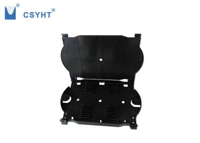 China Black Corning Fiber Tray 12 / 24 Fibers For Fiber Splicing And Storage for sale