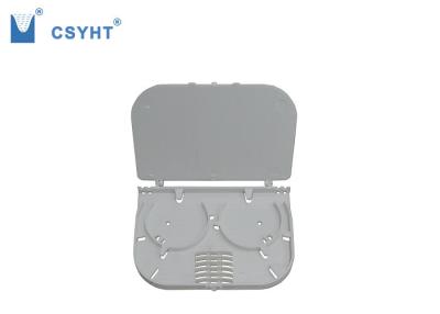 China ABS Plastic 6 Fiber Optic Tray , Dust Proof Fiber Management Tray In FTTH Box for sale