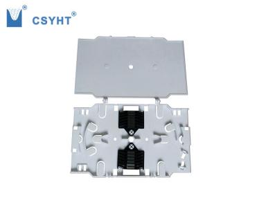 China SGS ABS 12FO Fiber Splice Cassette 12 Slots For FTTH Boxes for sale