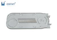 China White Stackable Fiber Cable Management Tray 24FO With Transparent Cover for sale