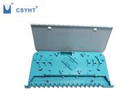China Blue Color Fiber Optic Tray 16 Port Plastic Grey White Cover For Loading SC Adapter for sale
