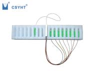 China FTTx Systems Fiber Optic PLC Splitter Steel Tube Type Input And Output 0.9mm 1M Fiber for sale