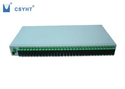 China 19 Inch 1U Single Mode / Multimode Fiber Splitter Patch Panel Rack Mounted Chassis for sale