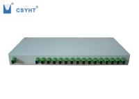China 19 Inch 1U Single Mode / Multimode Fiber Splitter Patch Panel Rack Mounted Chassis for sale
