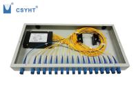 China Fixed Rack Mounted Fiber Optic Coupler Splitter 19 Inch 1U Patch Panel for sale