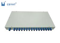 China Fixed Rack Mounted Fiber Optic Coupler Splitter 19 Inch 1U Patch Panel for sale