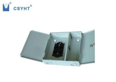 China 24 port fiber optic distribution box indoor wall mounted made of cold roll steel for sale