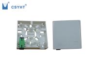 China 2 port wall socket plastic material for wall mounted in FTTH project for sale