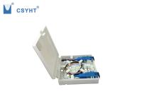 China 2 port fiber optic outlet plastic material for wall mounted in FTTH project for sale