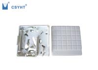 China 2 port wall fiber optic outlet plastic material used in FTTH project for sale
