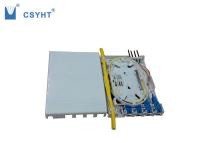 China 4 fiber FTTH box ABS plastic for indoor wall mounted in FTTX project for sale
