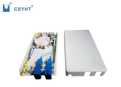China 4 fiber plastic FTTH box for indoor wall mounted in FTTX project for sale