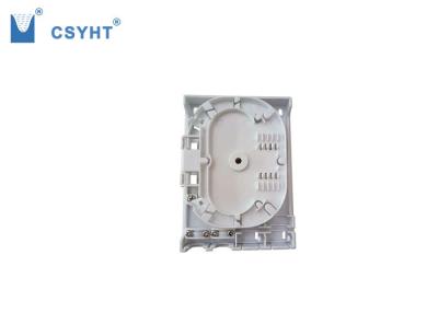China 2 fiber plastic FTTH box for indoor wall mounted in FTTX project for sale