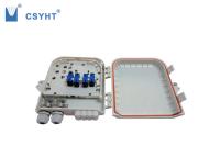 China 8 port outdoor FTTH box 2 cable in 8 drop cable out load PLC splitter for sale