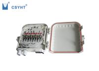 China 8 port outdoor FTTH box 2 cable in 8 drop cable out load PLC 1 x 8 splitter for sale
