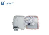 China 8 port outdoor FTTH box 2 cable in 8 drop cable out load PLC 1 x 8 splitter for sale
