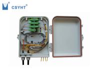 China 16 port plastic fiber optic terminal box outdoor pole mounted for FTTH project for sale